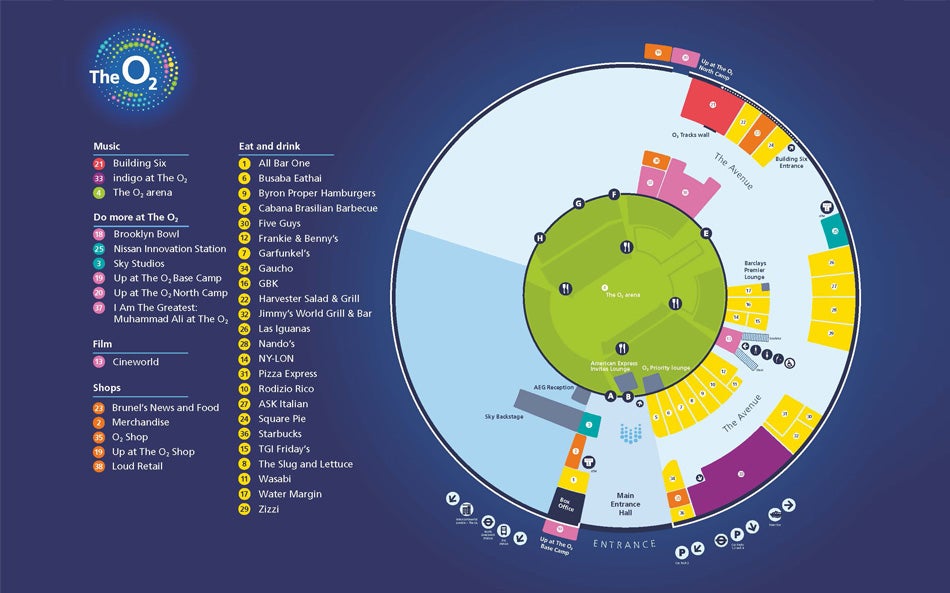 Maps | Getting to The O2 | The O2