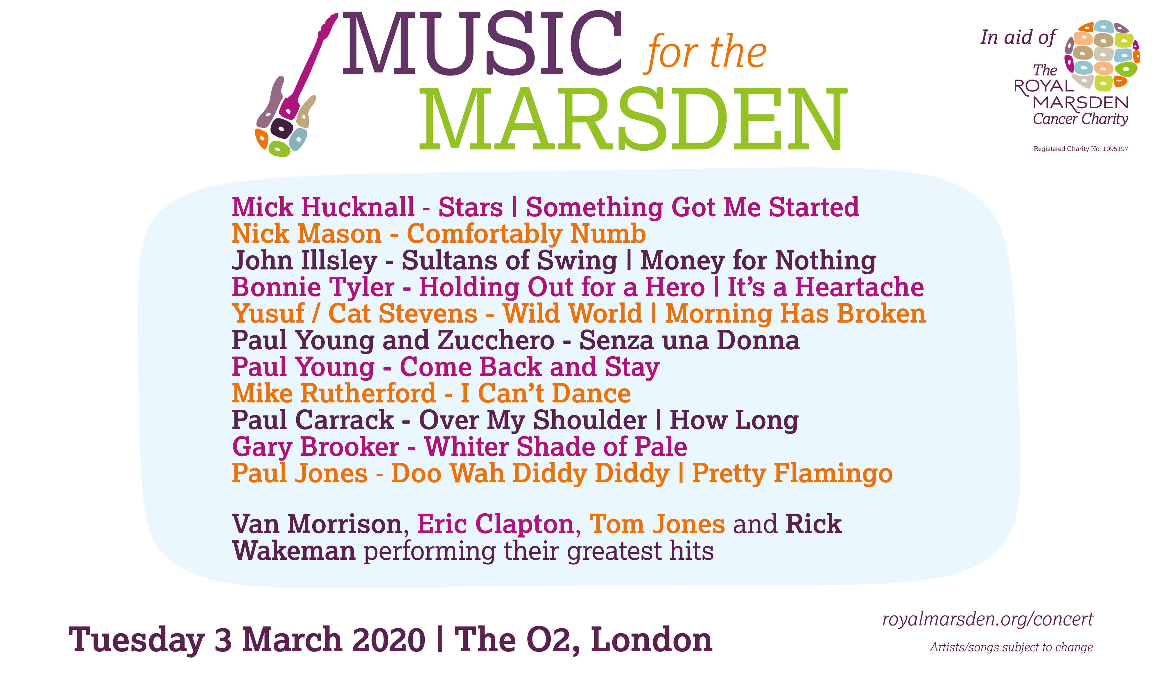 Music for The Marsden | The O2